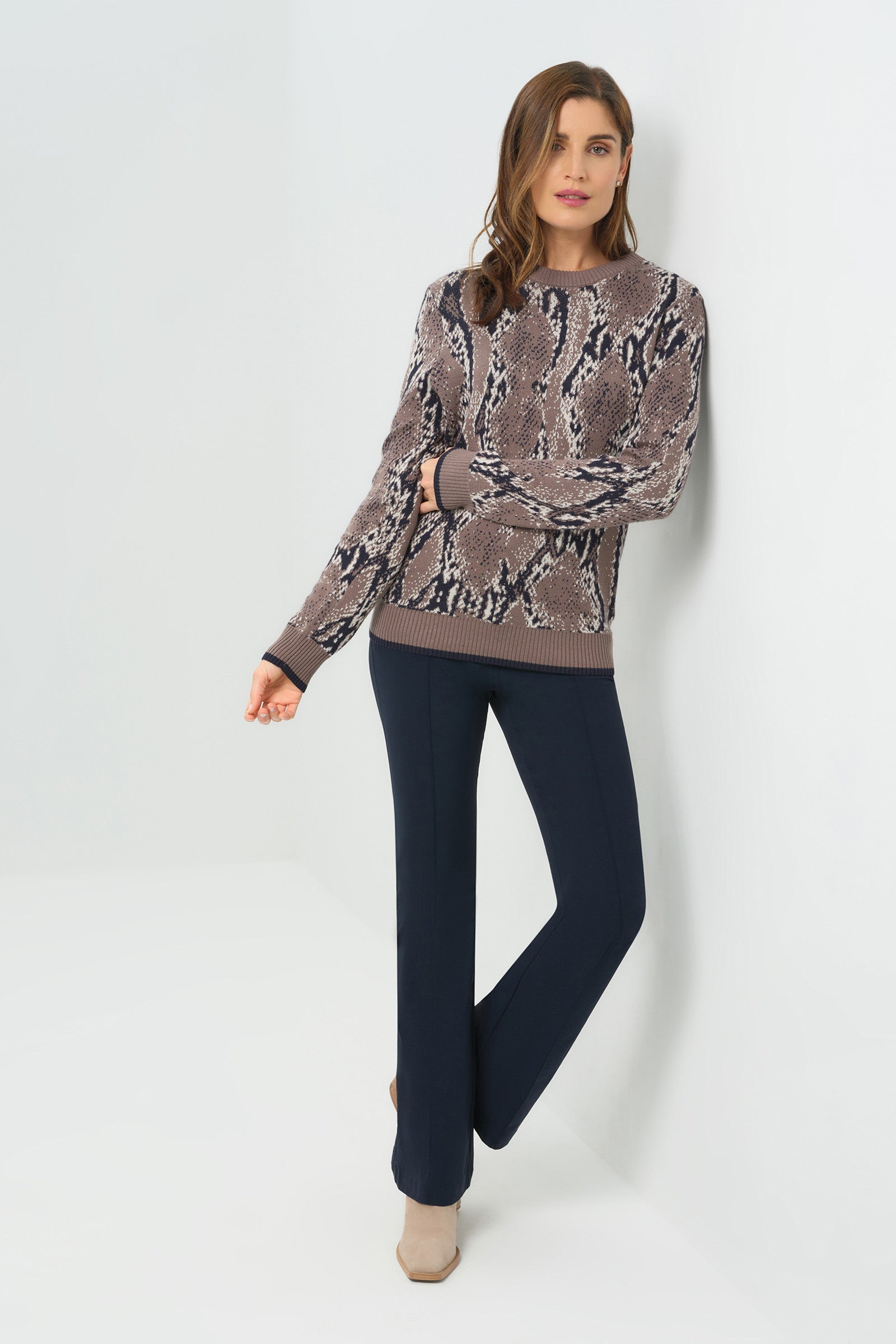 Printed Archer Removable Turtleneck Sweater – Anatomie